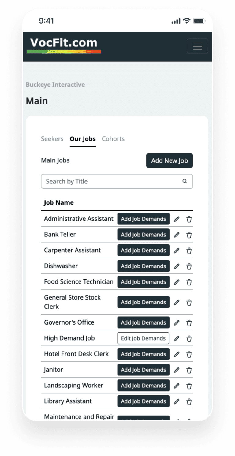 VocFit Vocational Fit Assessment Tool - Buckeye Innovation